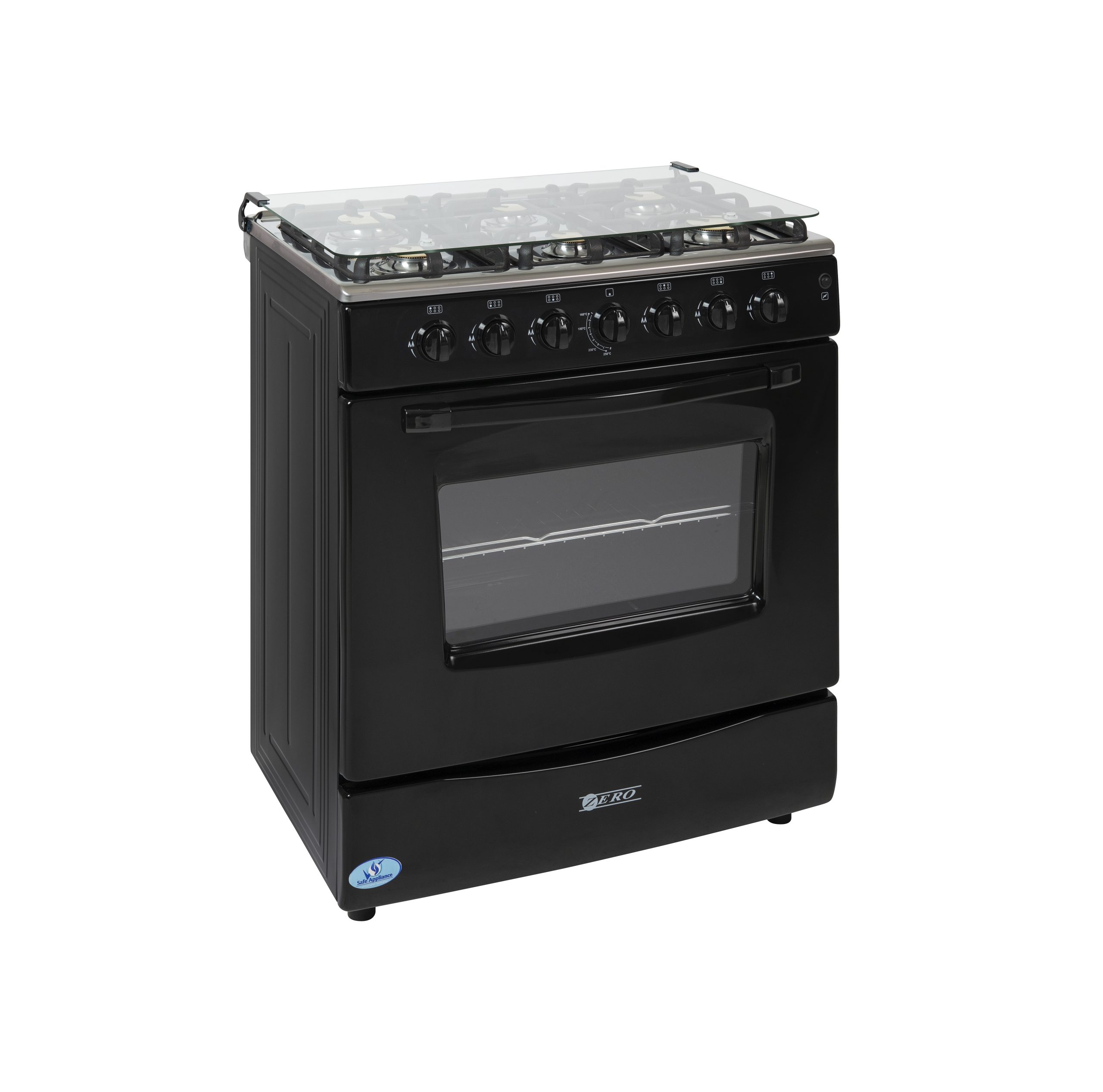Zero Appliances 6 Burner Full Gas Stove – White / Black – Jowazi Outdoor