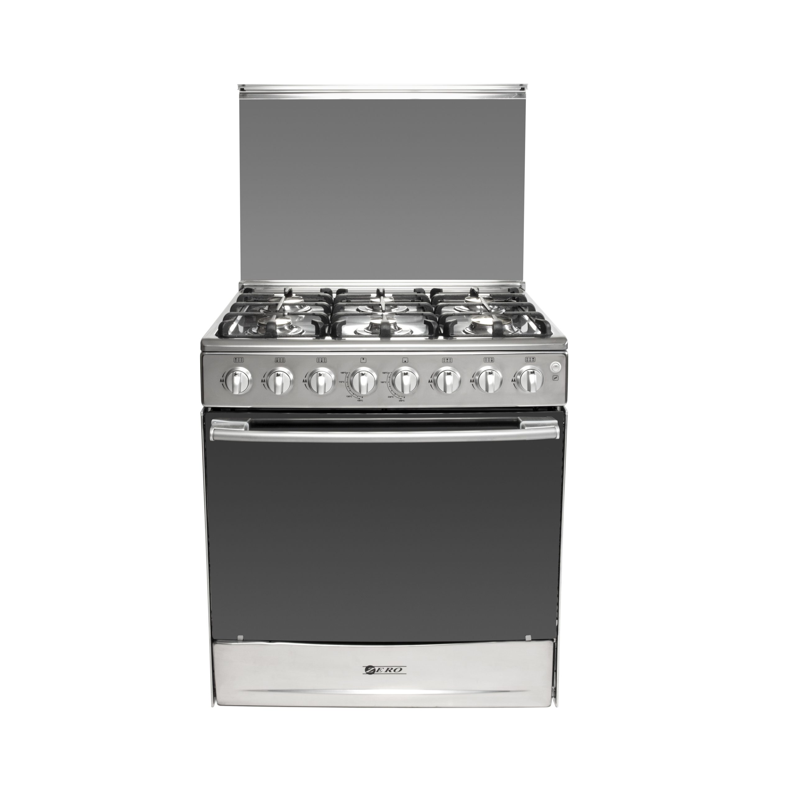 Zero Appliances 6 Burner Stainless Steel Full Gas Stove with Grill ...